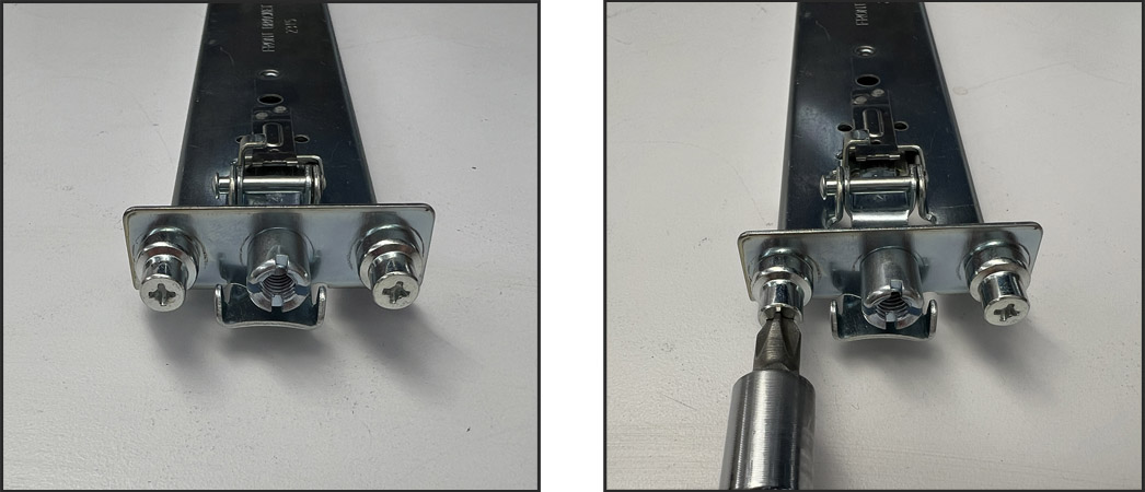 Installing A-Series Rails on Racks with Threaded Round Holes – Exacq