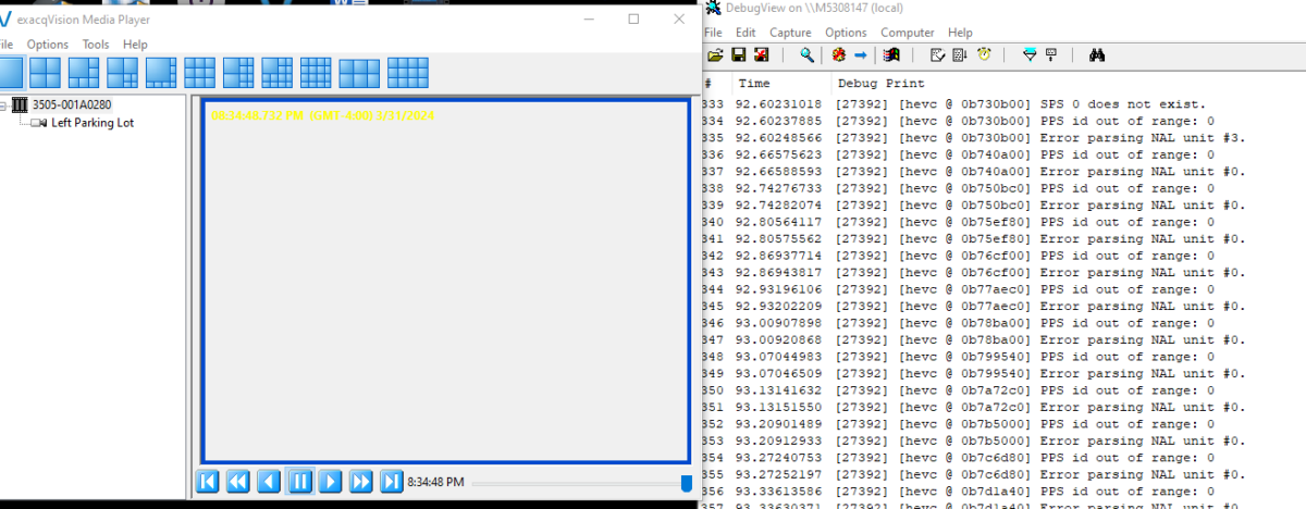 How To Use Debug View With Ps Files Exacq