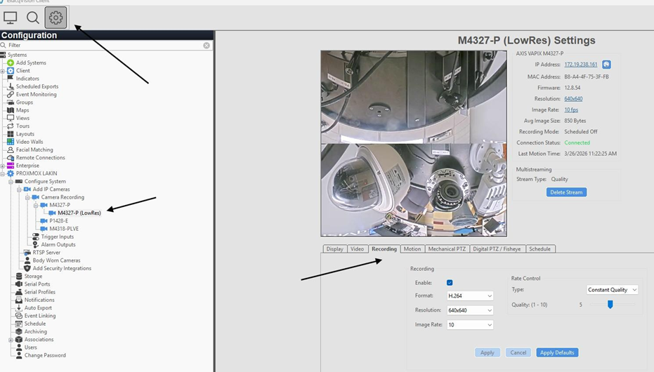 Creating Low Res Sub Streams for Exacq Mobile Application – Exacq